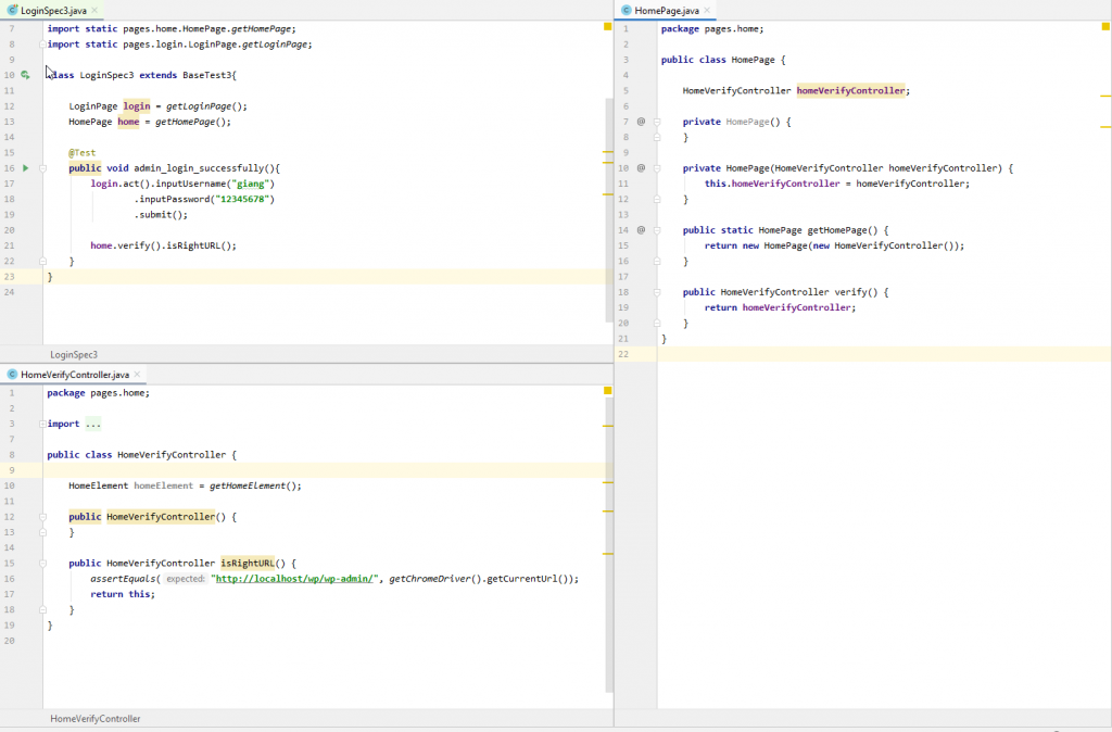 Bài 5: Cách tạo Page Class, Controller Class và Page Element Class ...