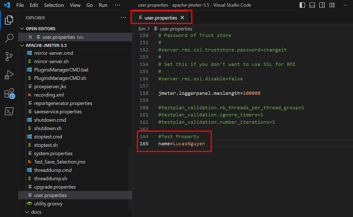 Cách set property và sử dụng property trong JMeter | GiangTester Blog